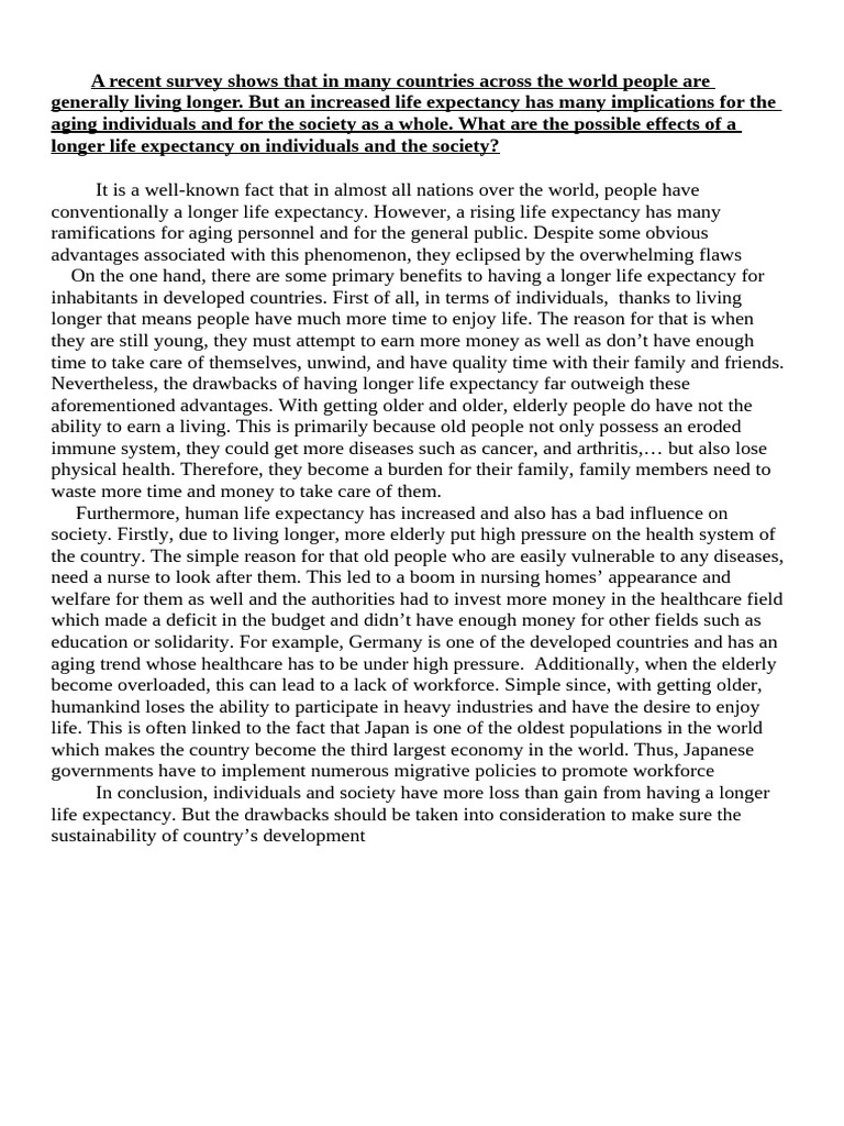 Impacts of an Aging Society | PDF | Life Expectancy | Ageing
