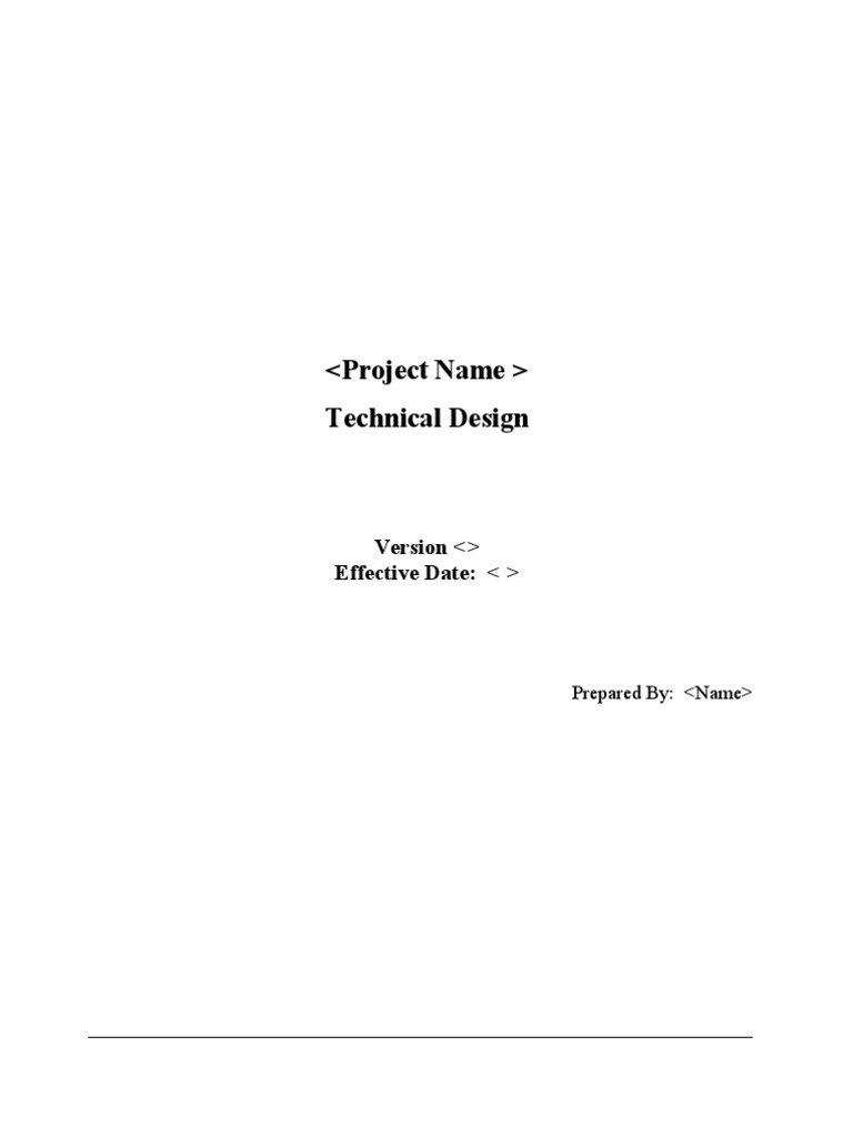 Technical Design: Version Effective Date | PDF | Page Layout | Software ...