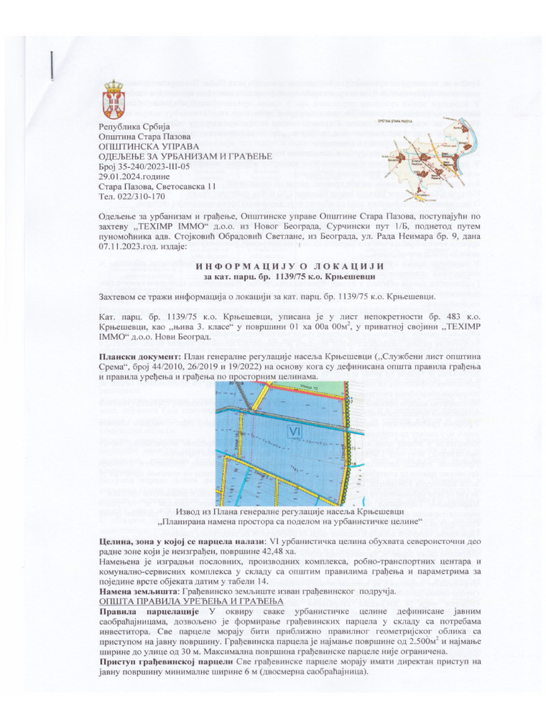 Informacija o Lokaciji | PDF