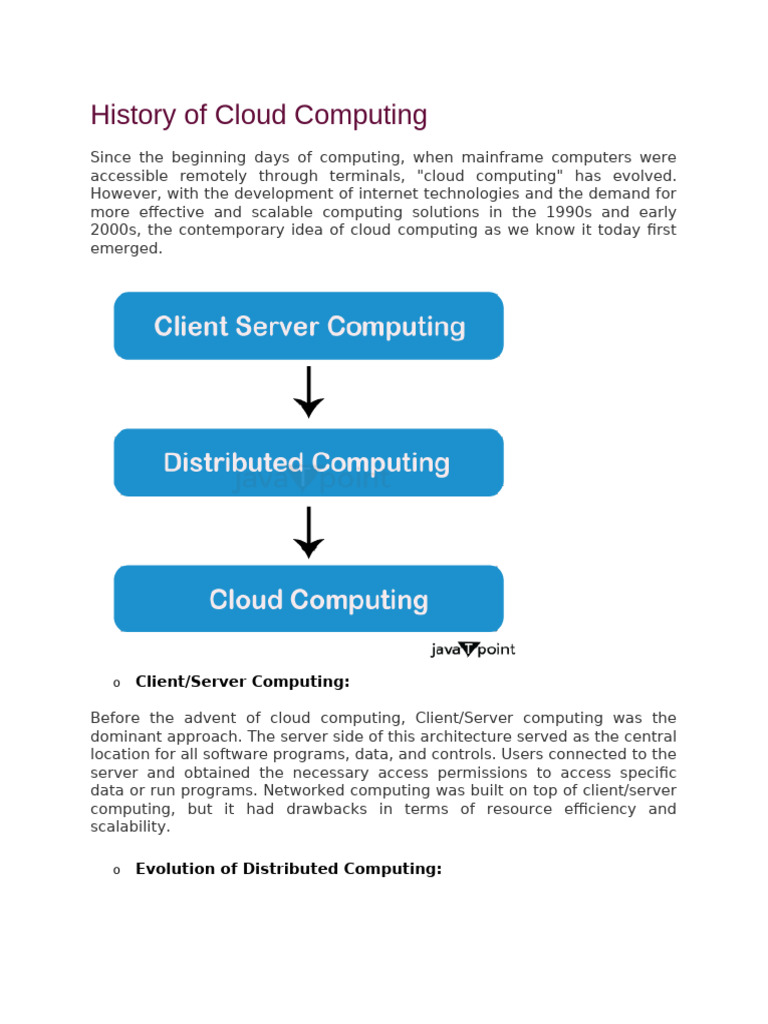 3 History of Cloud Computing | PDF | Cloud Computing | Computing