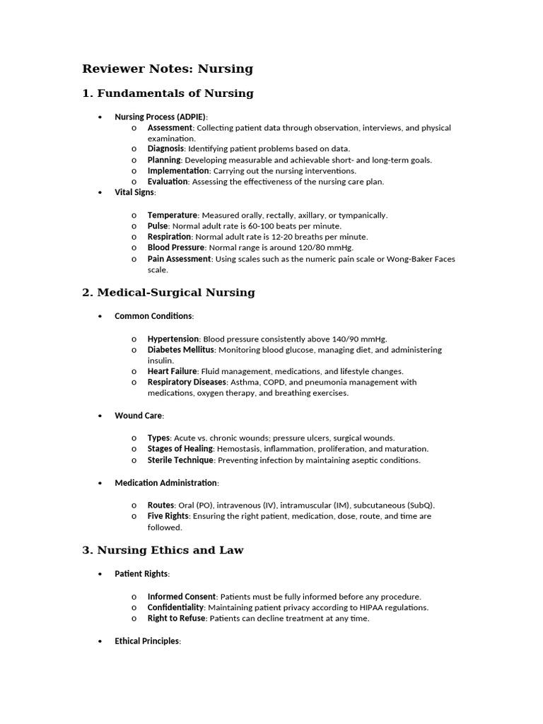 Nursing 2 | PDF | Science & Mathematics