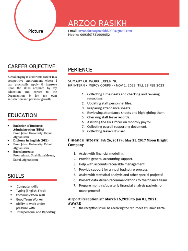 CV Update AR | PDF | Computing