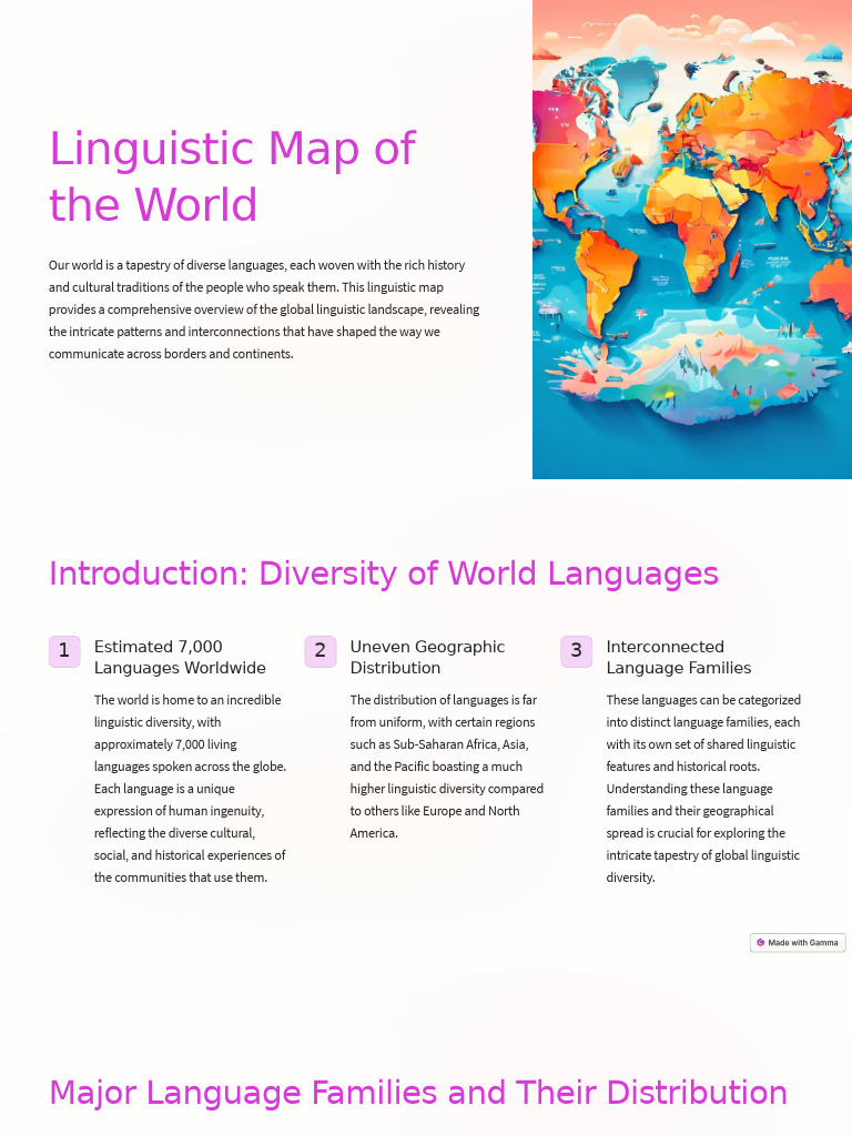 Linguistic-Map-of-the-World | PDF | Stress (Linguistics) | Linguistics