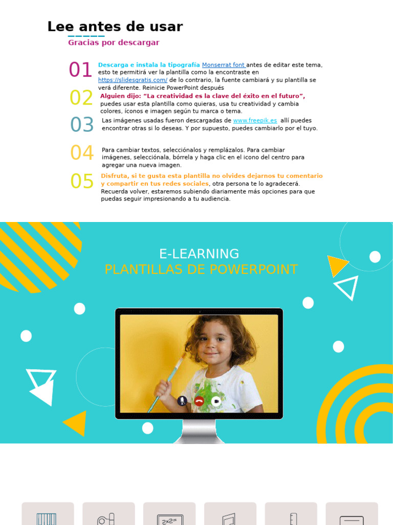 E Learning Con Infografias Plantillas de Powerpoint | PDF
