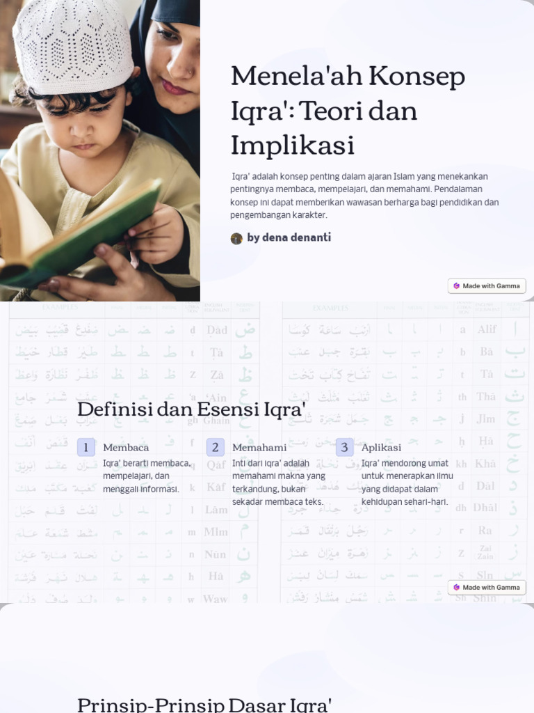 Menelaah Konsep Iqra Teori Dan Implikasi | PDF