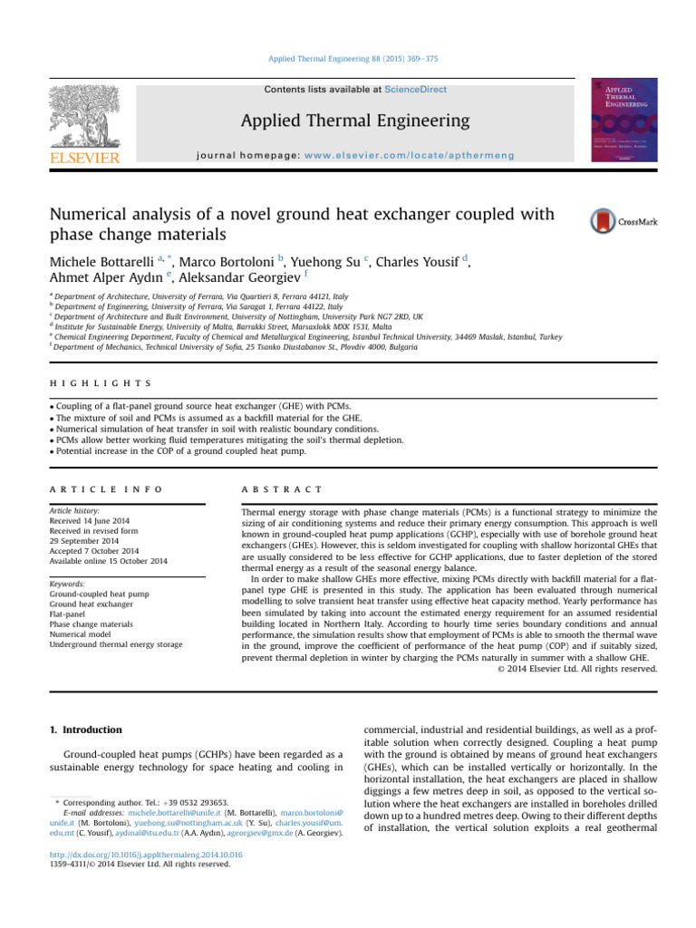 Applied Thermal Engineering | PDF | Heat | Heat Pump