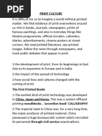 Print Culture and The Modern World Class 10 | PDF | Books | Age Of ...