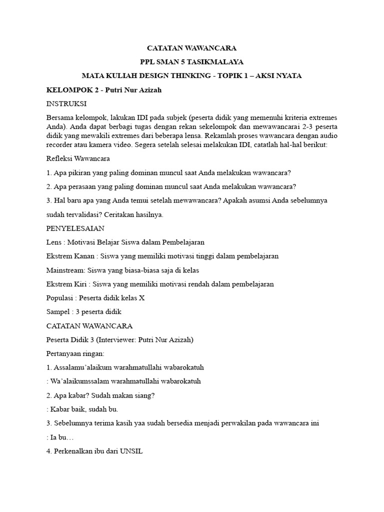 AKSI NYATA - Putri Nur Azizah | PDF