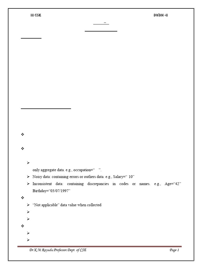 Dwdm Unit II | PDF | Cluster Analysis | Regression Analysis