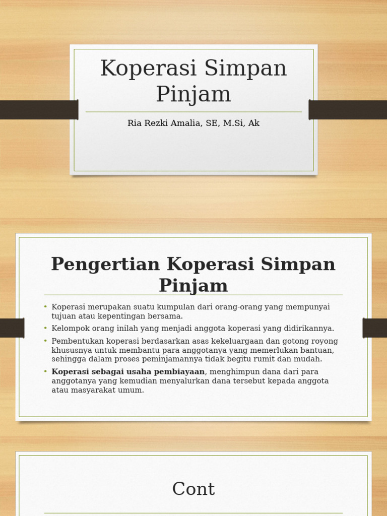 Koperasi Simpan Pinjam | PDF