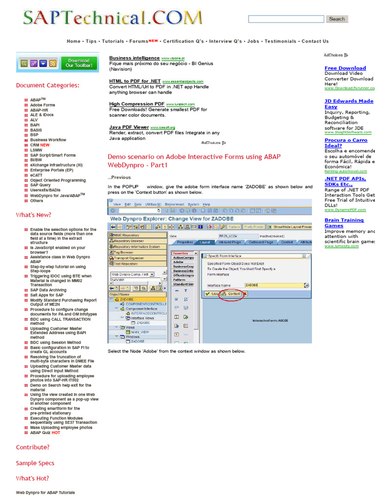 Adobe Interactive Forms Pag4 | PDF | Software Engineering | Software