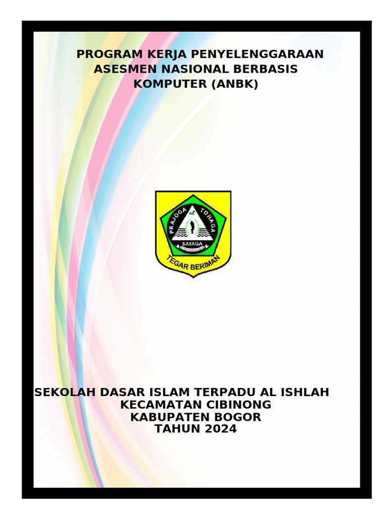 Program Kerja Anbk 2024 | PDF