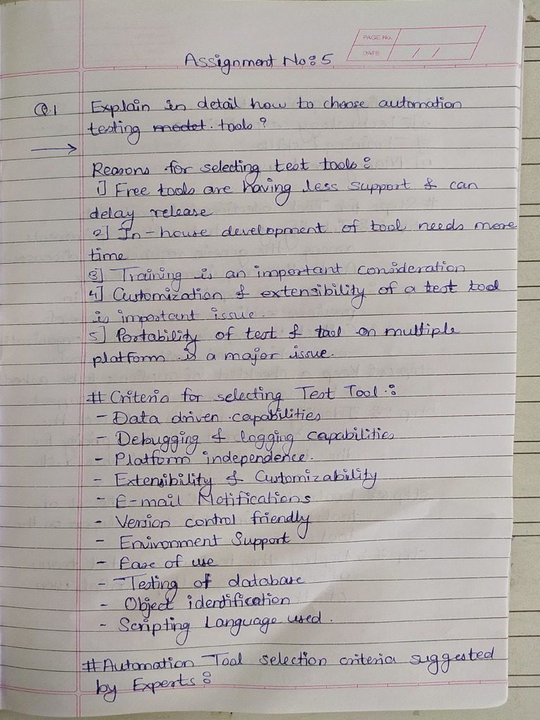 Stqa Assignment 5 Pdf