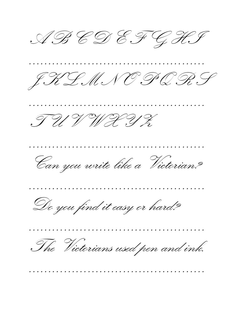 Victorian Handwriting | PDF