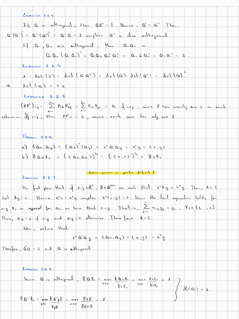 Some Solutions For Fundamentals Of Matrix Computations Second Edition 3 2 Pdf