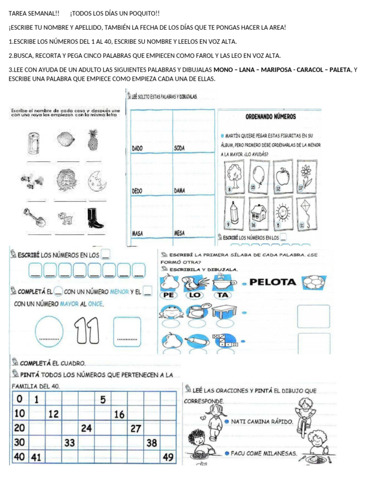 Tarea Semanal SEP. 2 | PDF | Artes del Lenguaje y Comunicación ...
