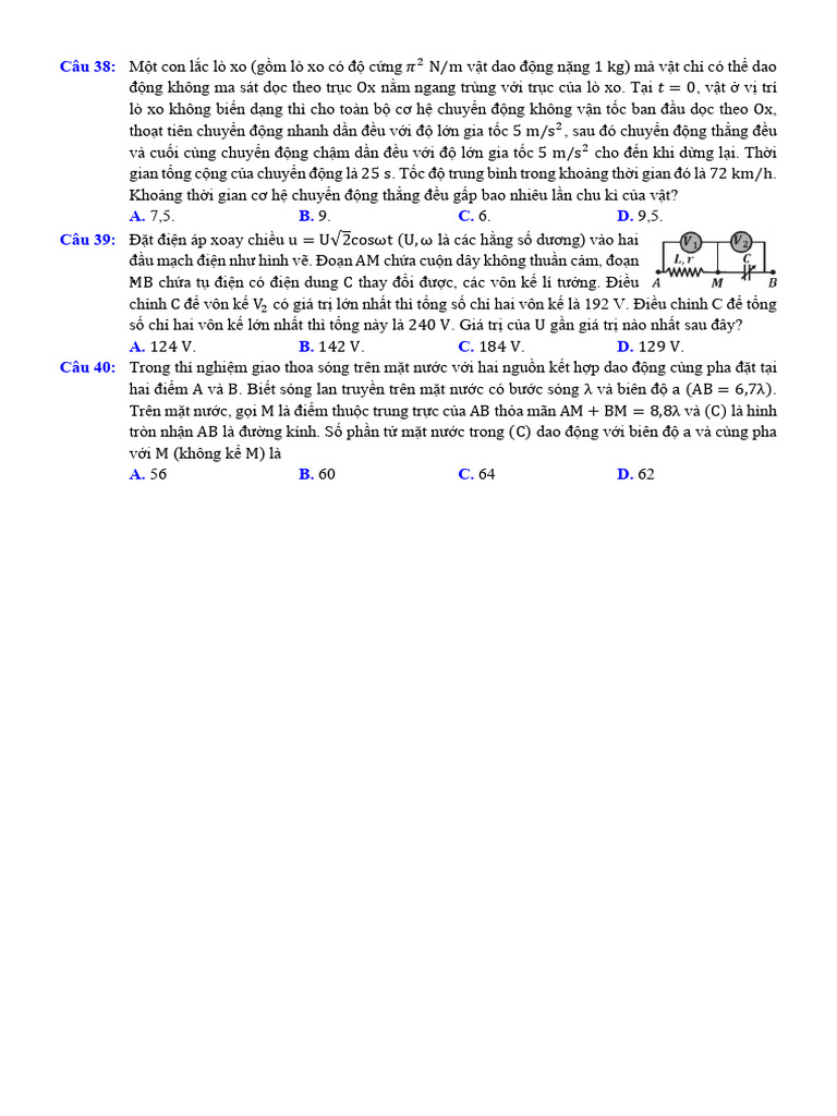Giải Đề Số 54 Group Vật Lý Physics Evt | PDF