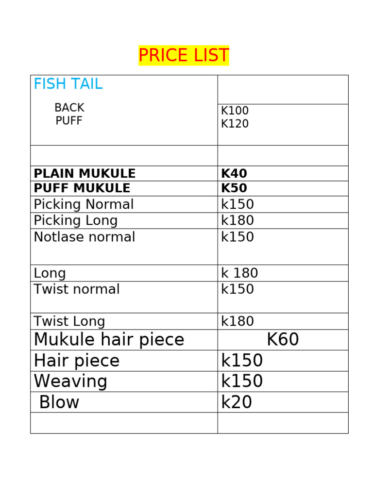 Price List | PDF | Home & Garden