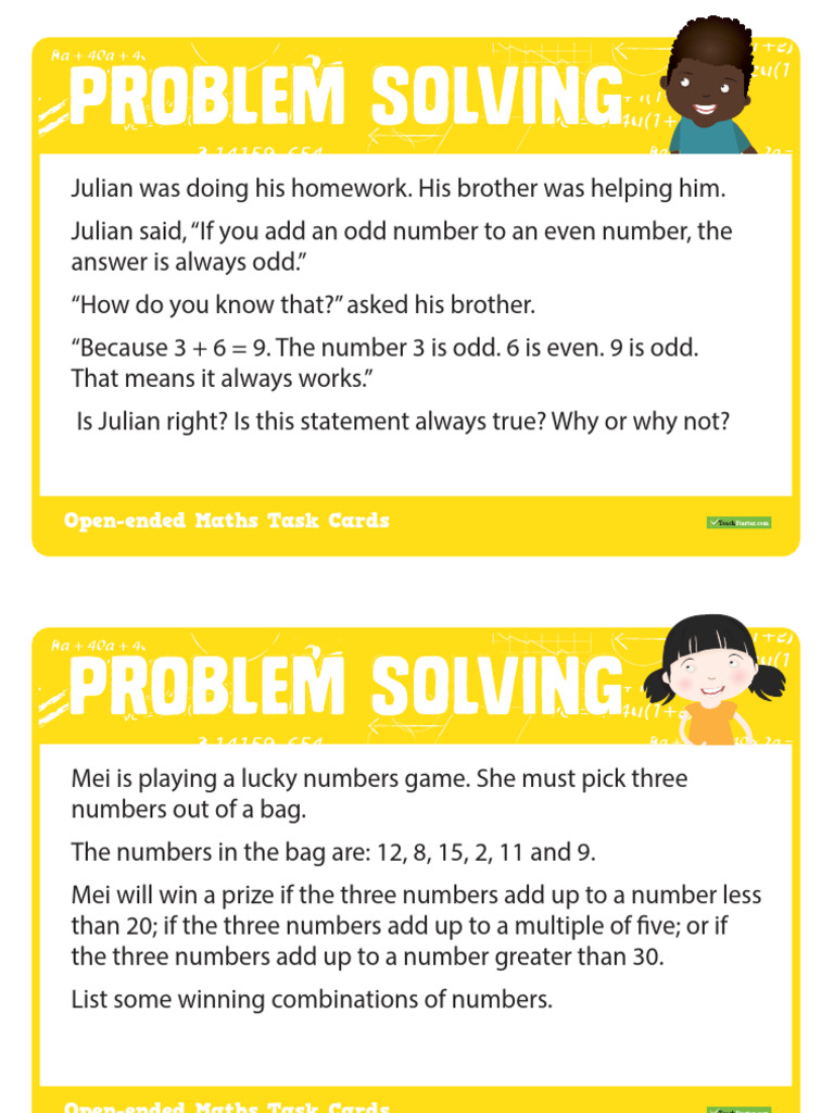 Open-Ended Maths Problem Solving | PDF | Mathematics