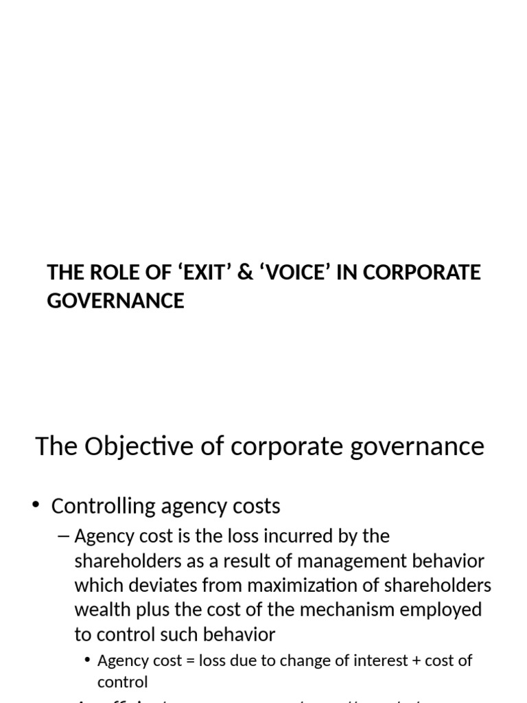 Corporate Governance | PDF | Market (Economics) | Prices