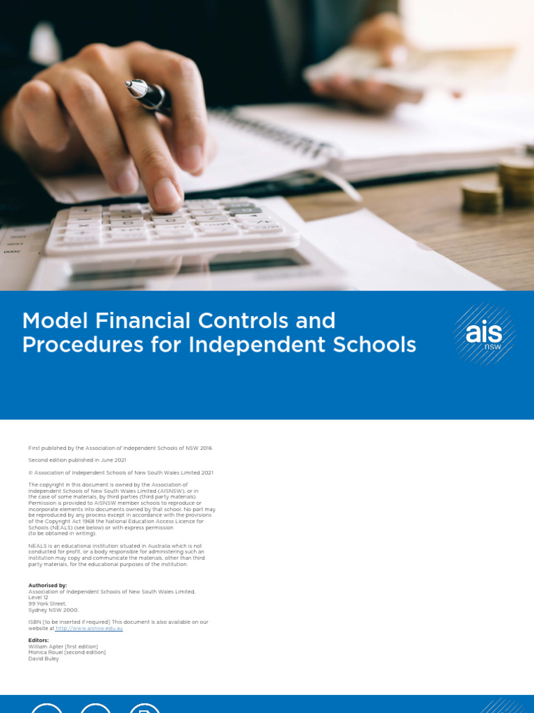 Model Financial Controls and Procedures For Independent Schools | PDF ...