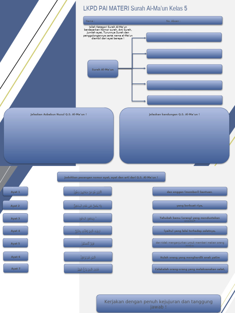LKPD PAI MATERI QS Al-Ma'un | PDF