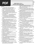 First Term Exam Phe JSS1 | PDF | Physical Fitness | Skeletal Muscle