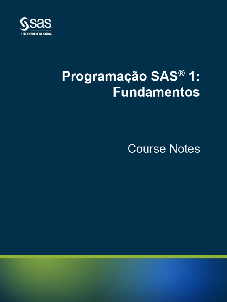 Fundamentos da Programação SAS® | PDF | Programação de computadores ...