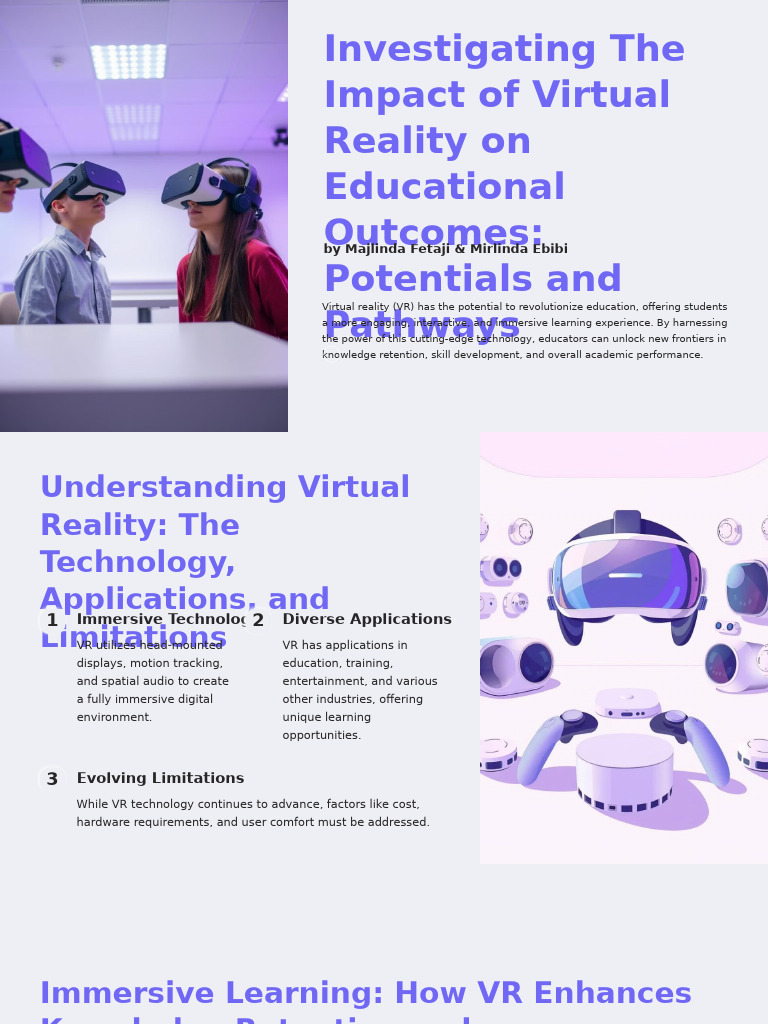 2 Investigating The Impact of Virtual Reality On Educational Outcomes ...