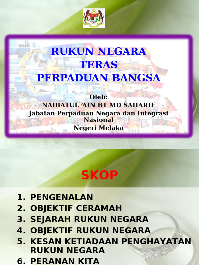 Slide Rukun Negara Mus | PDF