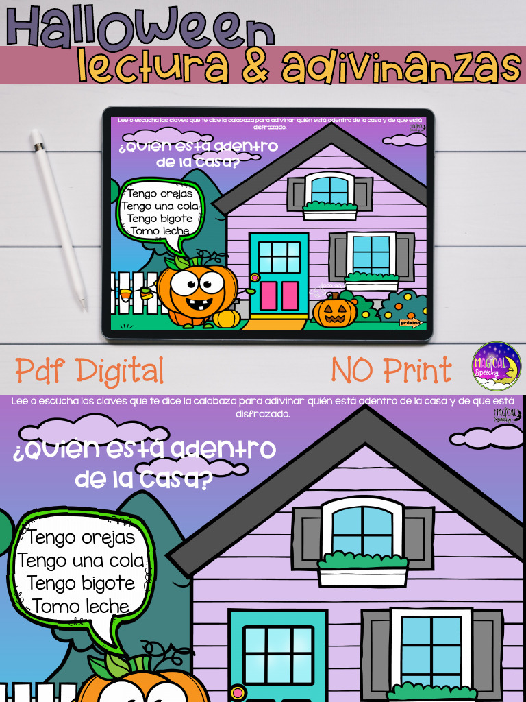 Ectura & Adivinanzas: PDF Digital NO Print | PDF