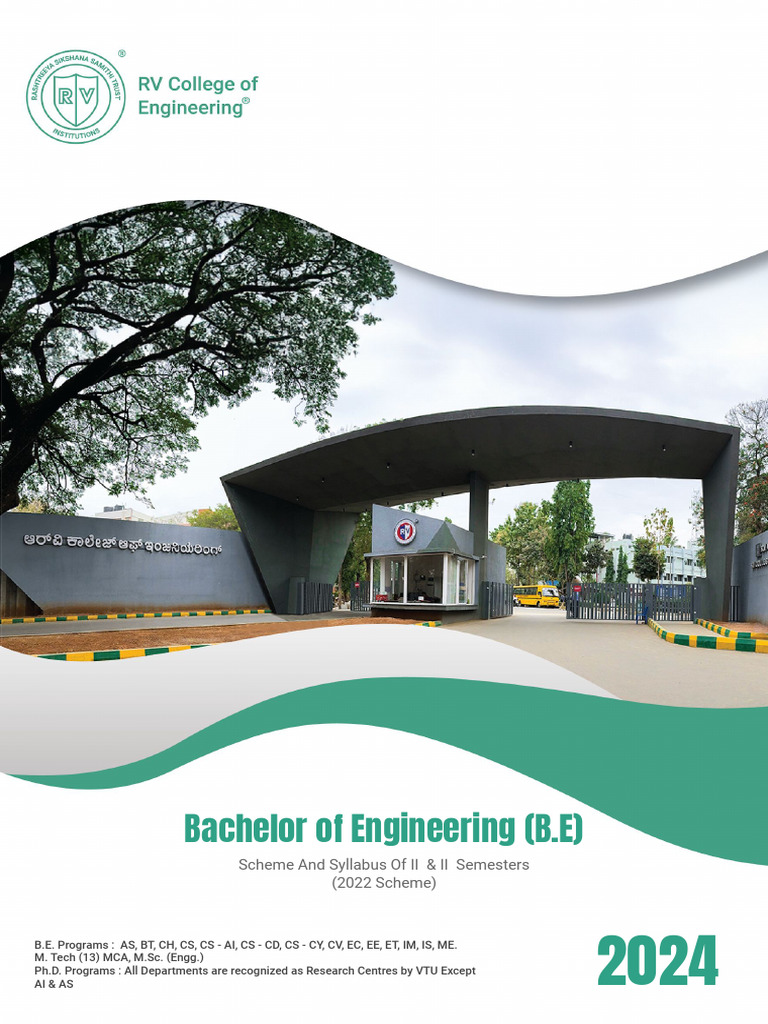 First Year Syllabus Book 2022 Scheme For Website 30-10-2024 | PDF ...