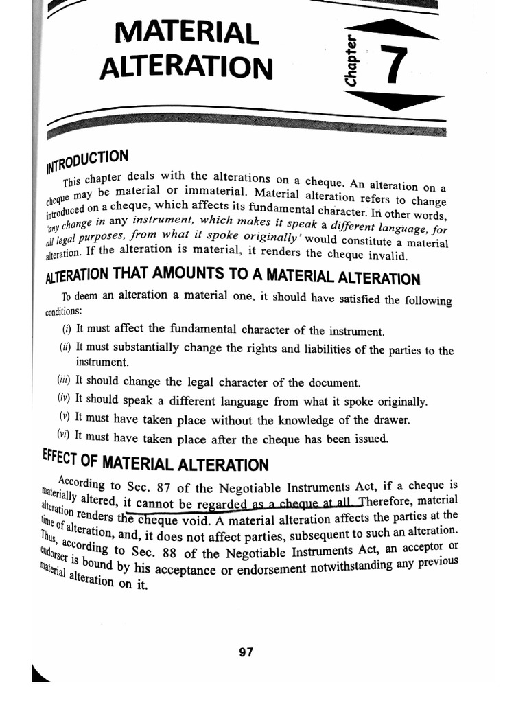 Material Alteration | PDF
