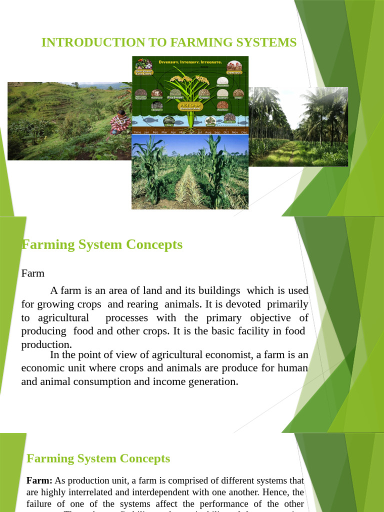Introduction To Farming Systems PPT Autosaved | PDF | Agriculture ...
