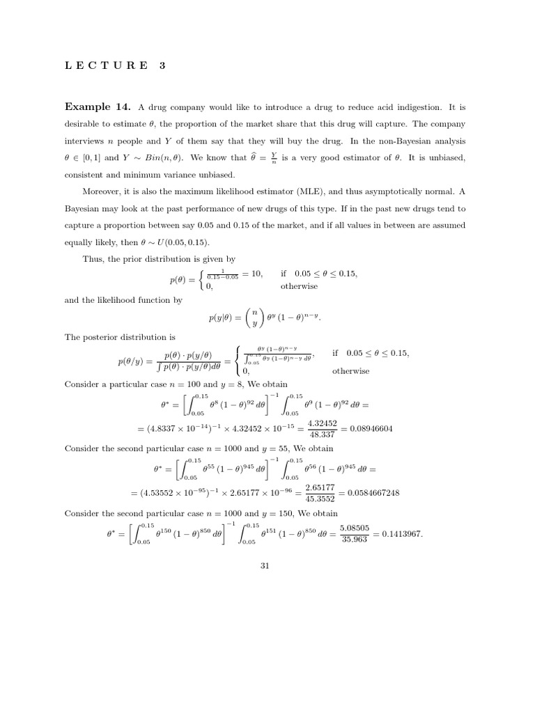 Lecture 3 Pdf Estimator Bayesian Inference 5717