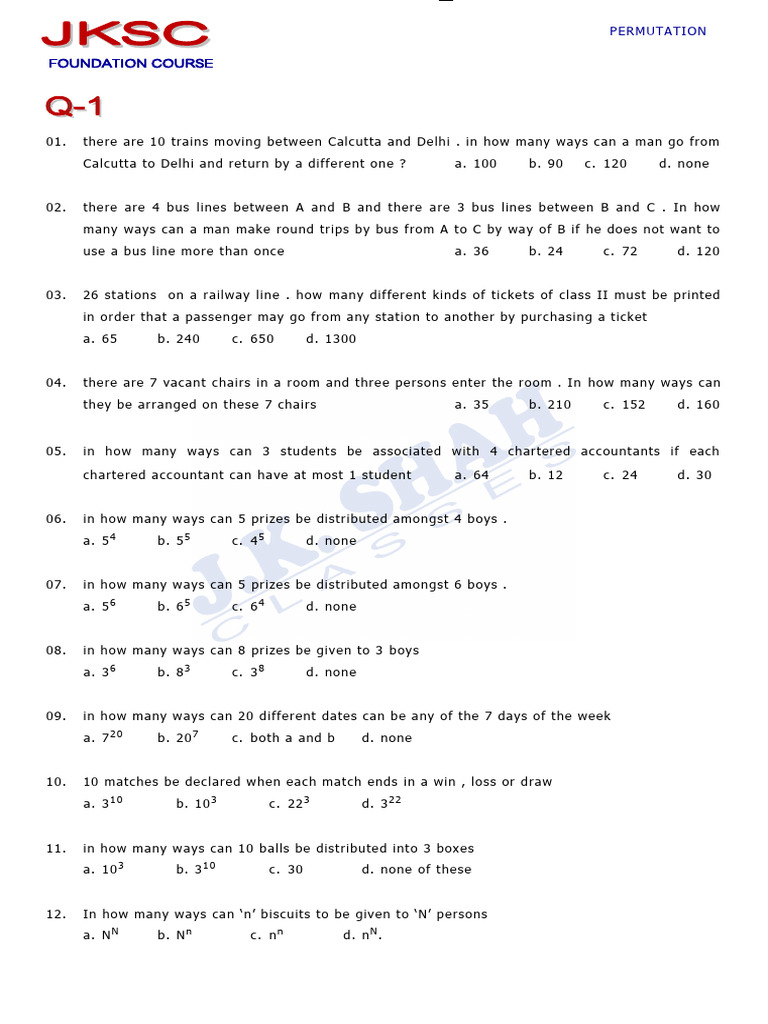 Permutation Problems and Solutions | PDF | Consonant | Vowel
