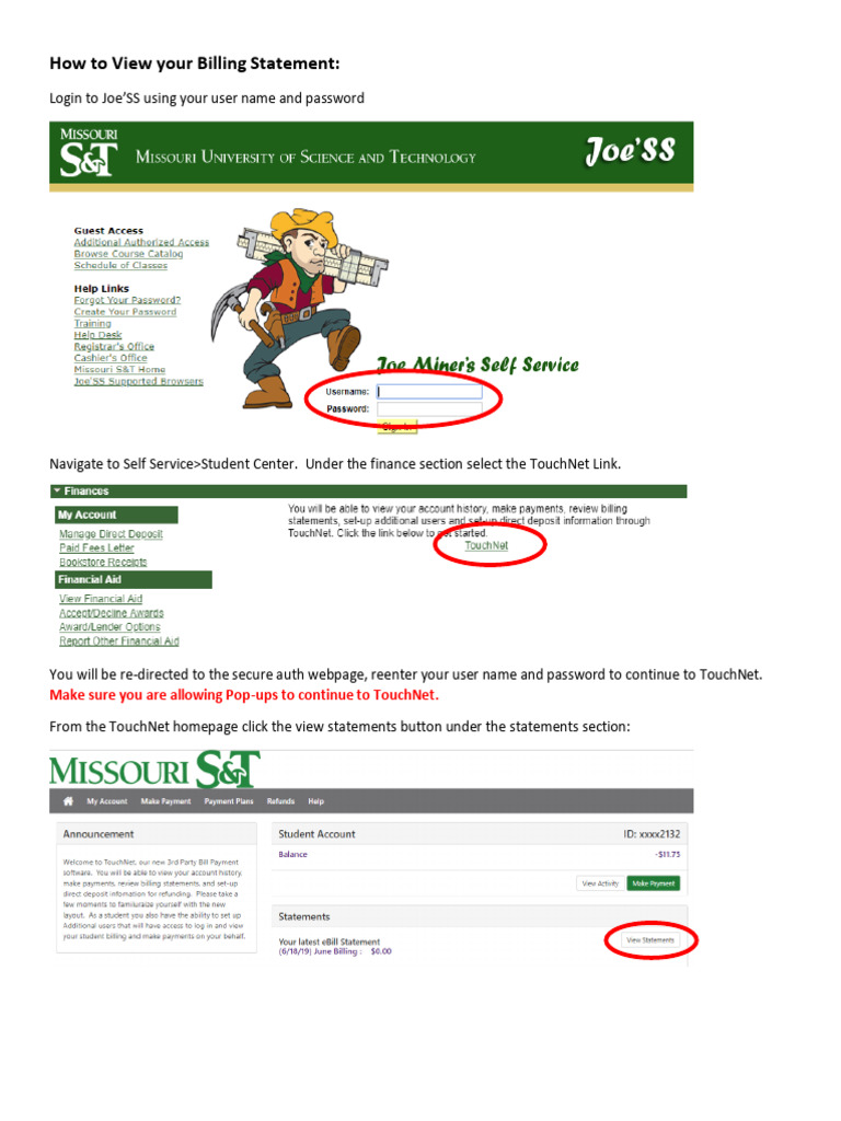 How To View Your Billing Statement | PDF | Finance & Money Management