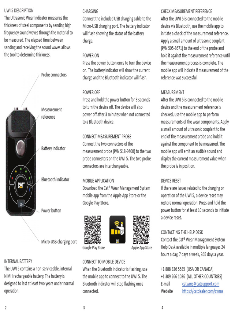 Ultrasonic Wear Indicator 5 UWI 5 UENR8330 | PDF | Electromagnetic ...