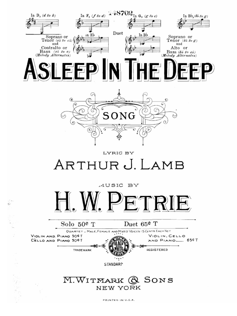 Asleep in The Deep | PDF