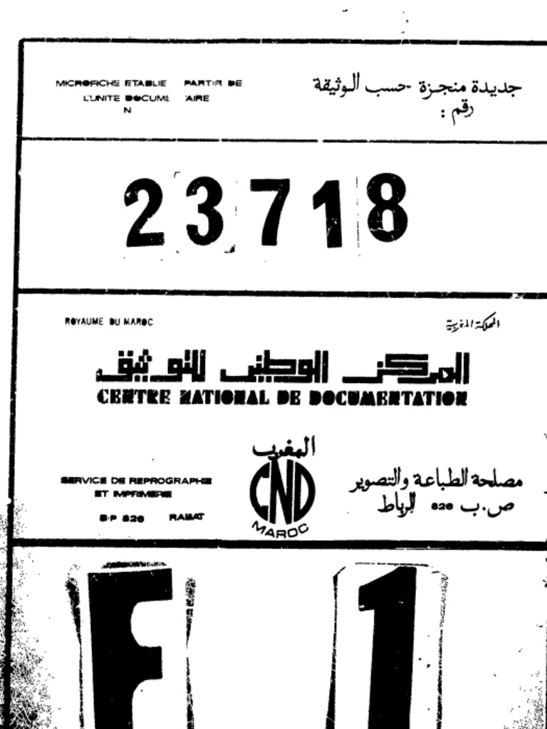 Rapport de Passation de Consignes de M. Boumendil | PDF