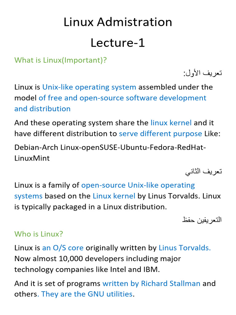 Linux Admistration | PDF | Linux | Operating System