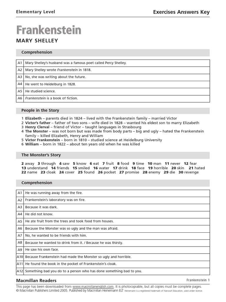 Frankenstein - Macmillan Readers | PDF | Frankenstein