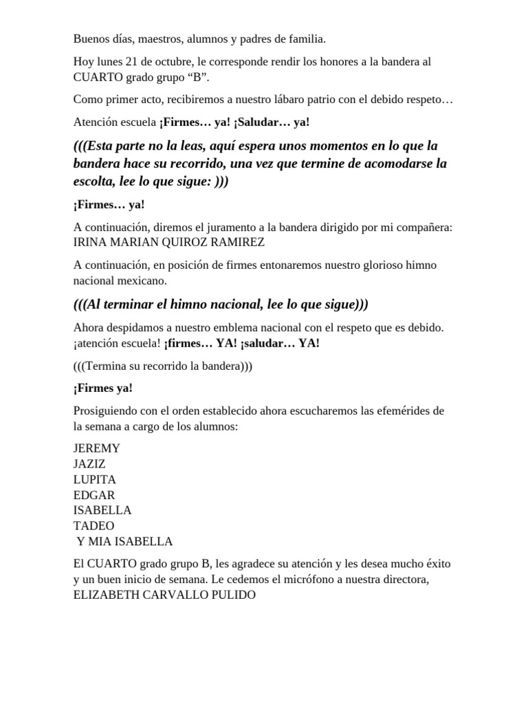 Programa Homenaje | PDF