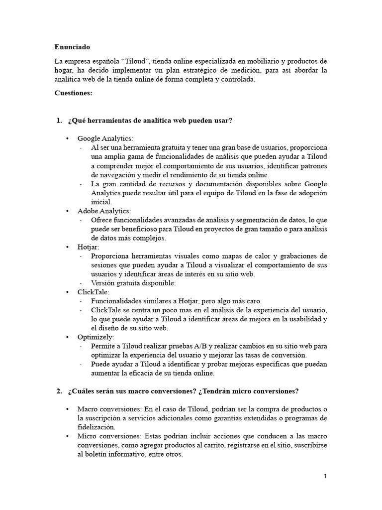 Caso Practico U2 | PDF | Informática | Business