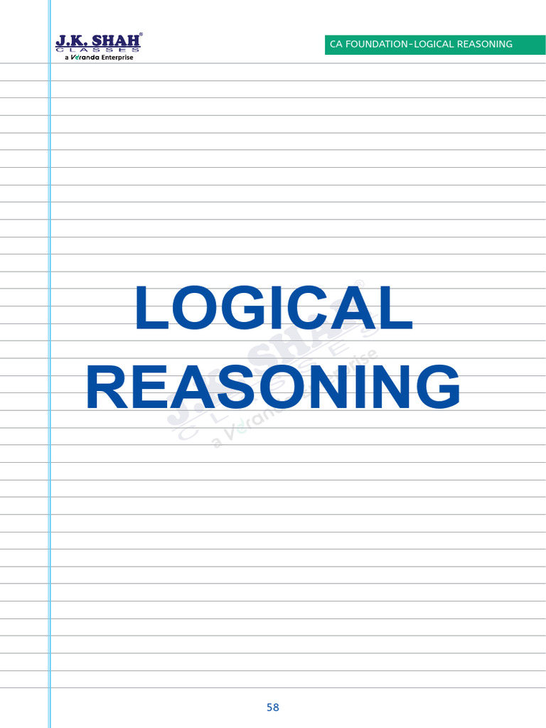 Logical Reasoning | PDF