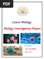Class 12 Cancer Biology Project File | PDF | Cancer | Cell (Biology)