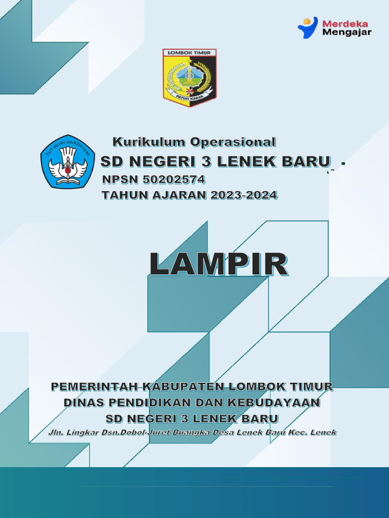 Lampiran Kosp SDN 3 Lenek Baru | PDF | Seni & Disiplin Bahasa