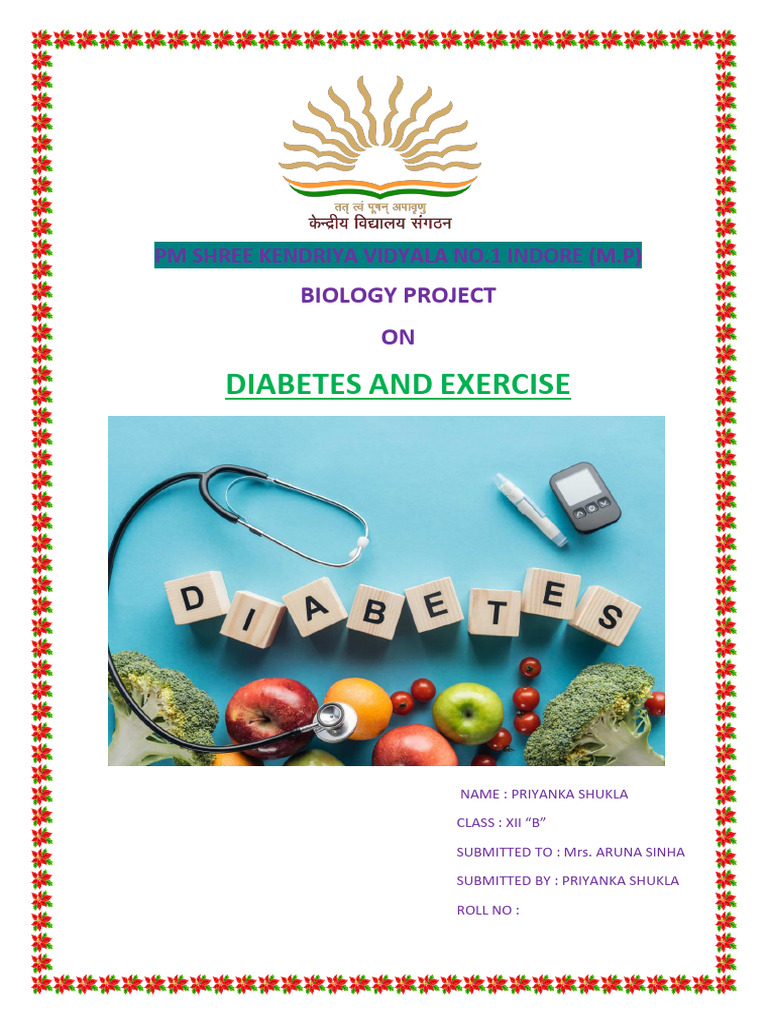 Diabetes and Exercise Project Report | PDF | Self-Improvement