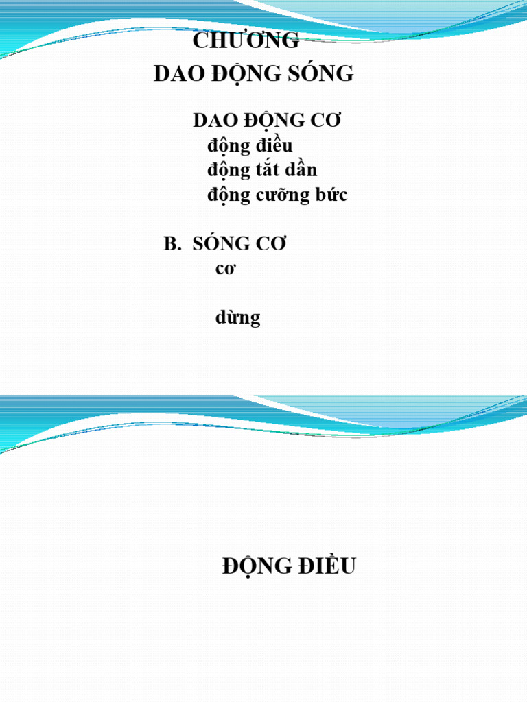 Vat Ly 2 Pham Thi Hai Mien Chuong 2 Dao Dong Song (Cuuduongthancong - Com) | PDF
