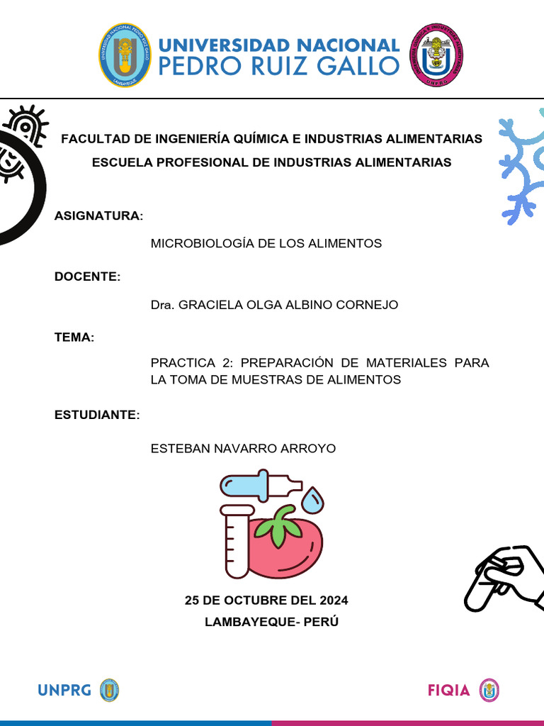Informe Micro-Alimentos 2 | PDF | Esterilización (Microbiología) | Industria de alimentos